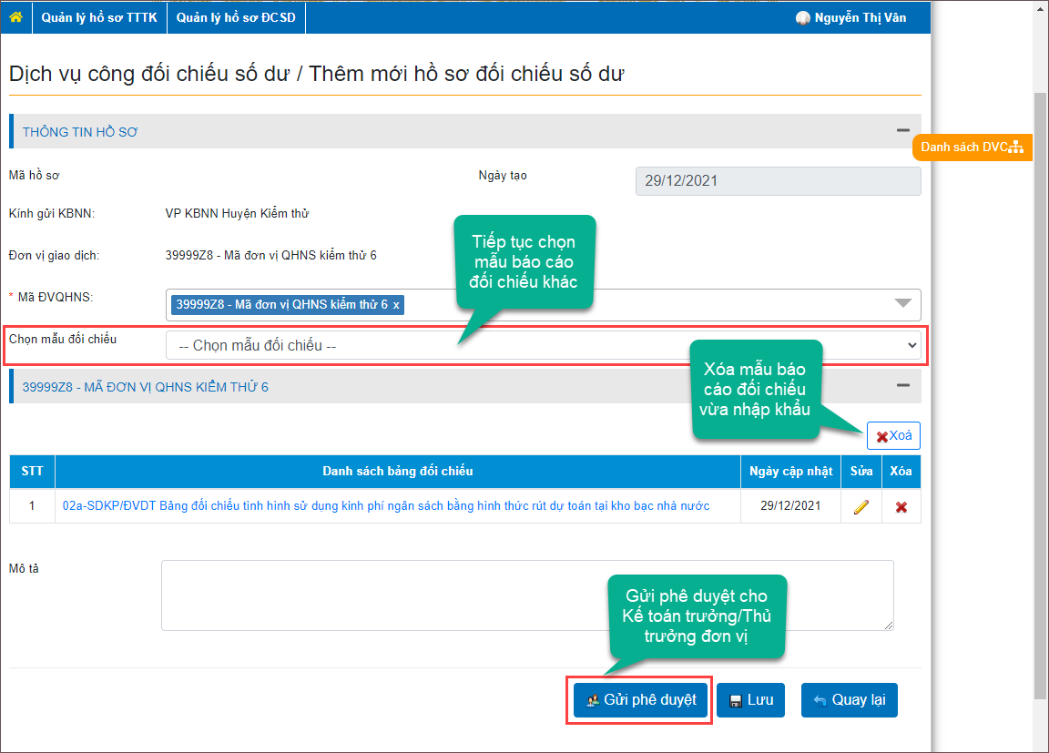 Làm thế nào để nộp được các báo cáo đối chiếu kho bạc từ phần mềm lên ...